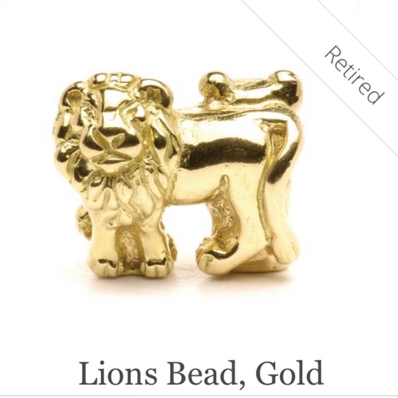 Trollbeads | Jewelry | Trollbeads 8k Gold Lions Bead | Poshmark